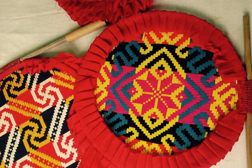 The uniquely intricate Bengal Nakshi Pakha was popular in British India ...